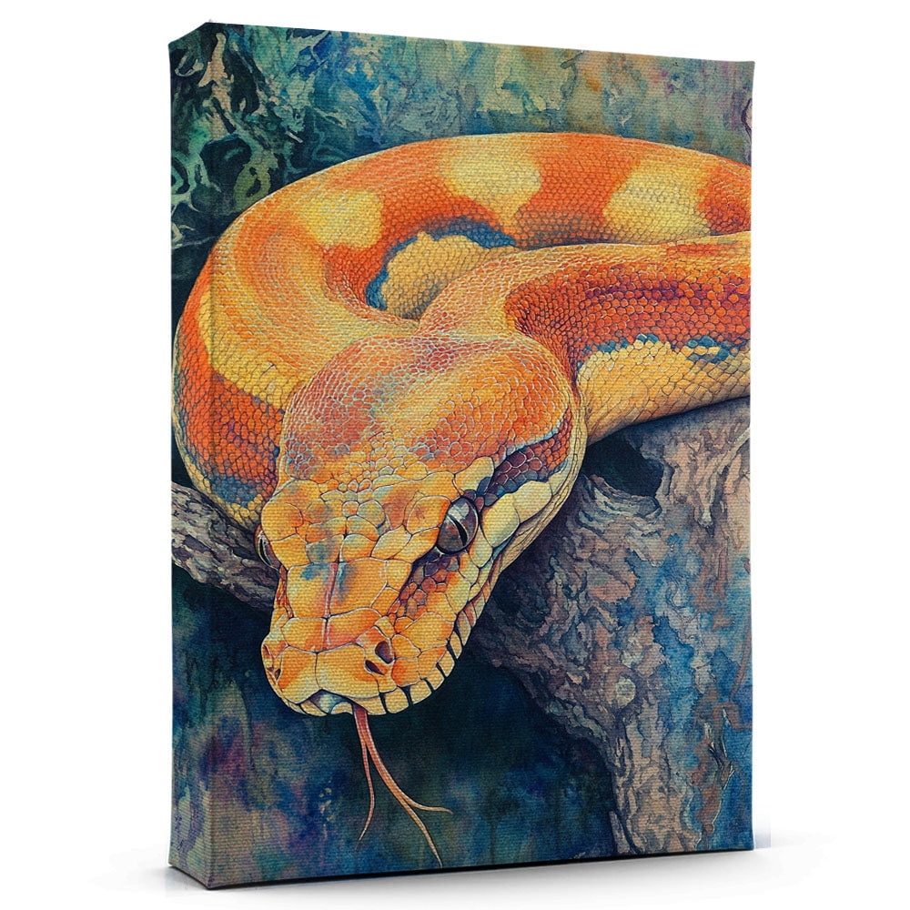 Boa Constrictor Red Tailed Canvas Wall Art Animal Decor, Boa ...
