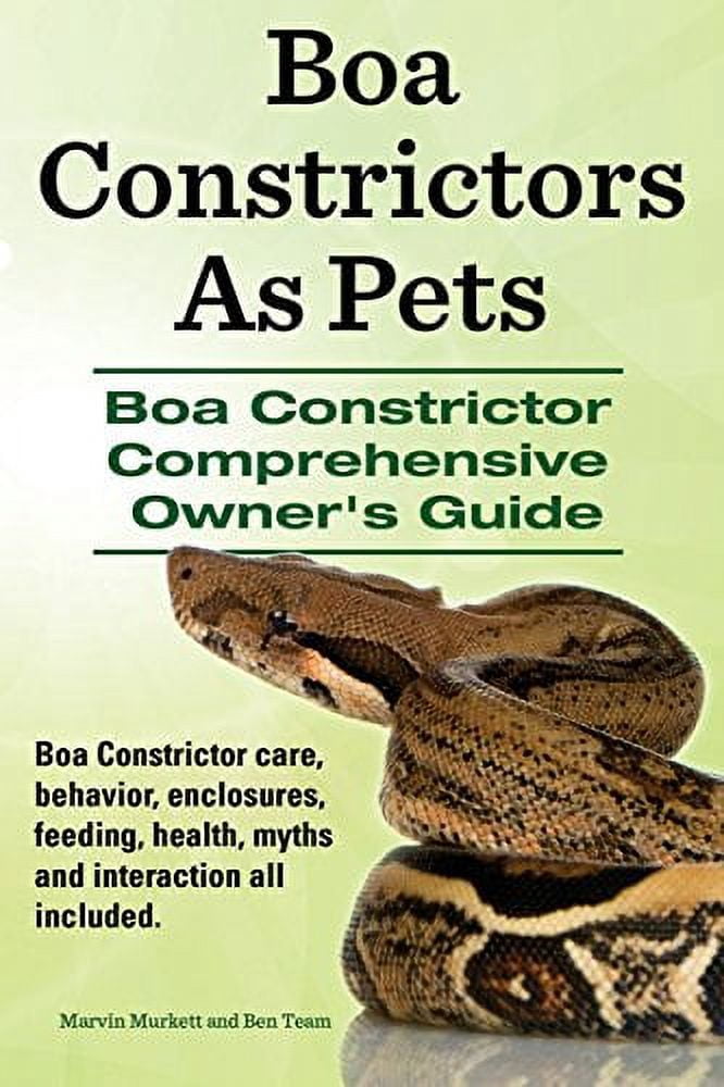Pre-Owned Boa Constrictors As Pets. Boa Constrictor Comprehensive ...