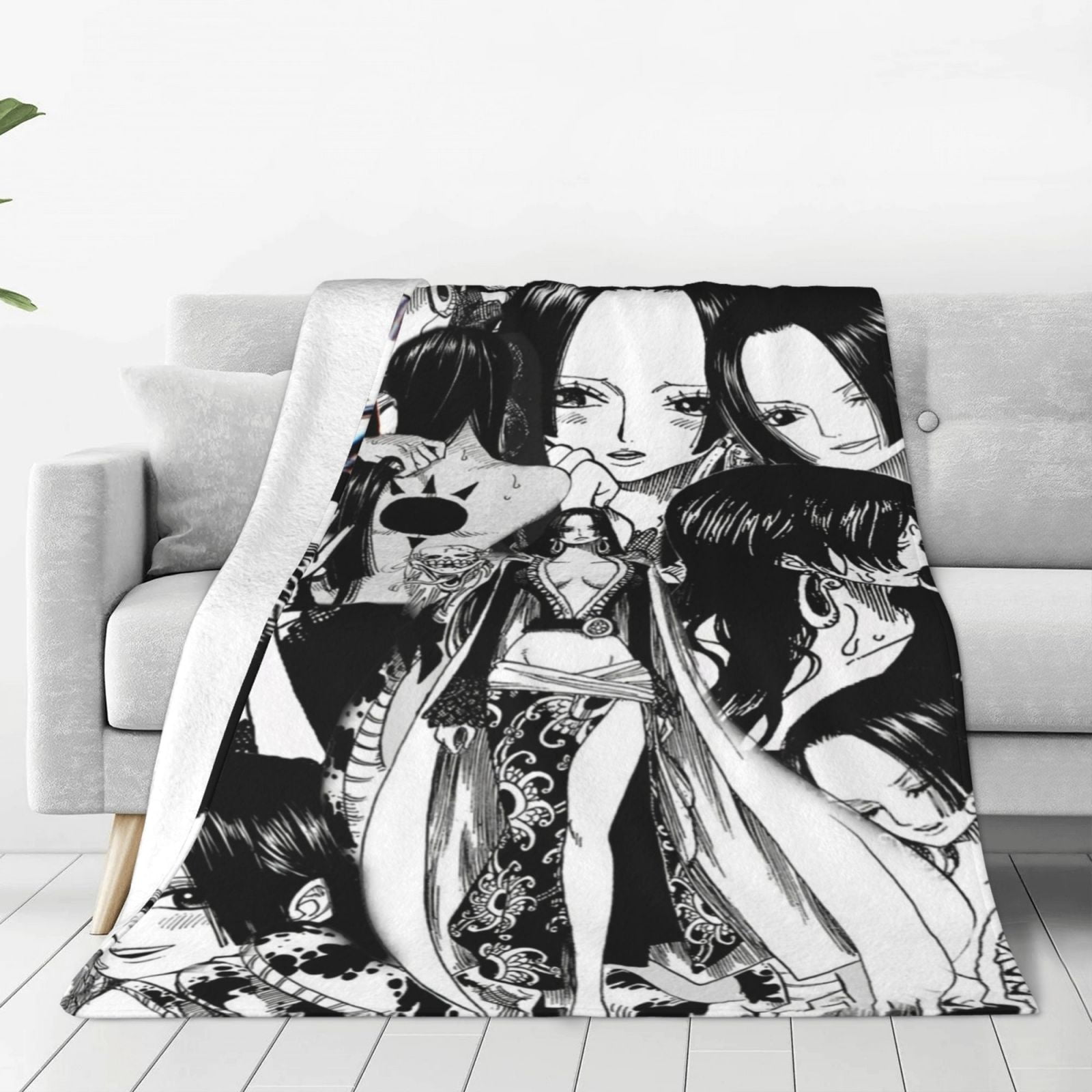 Boa Hancock Blanket Cute Character All Season Warm Fuzzy Plush Throw ...