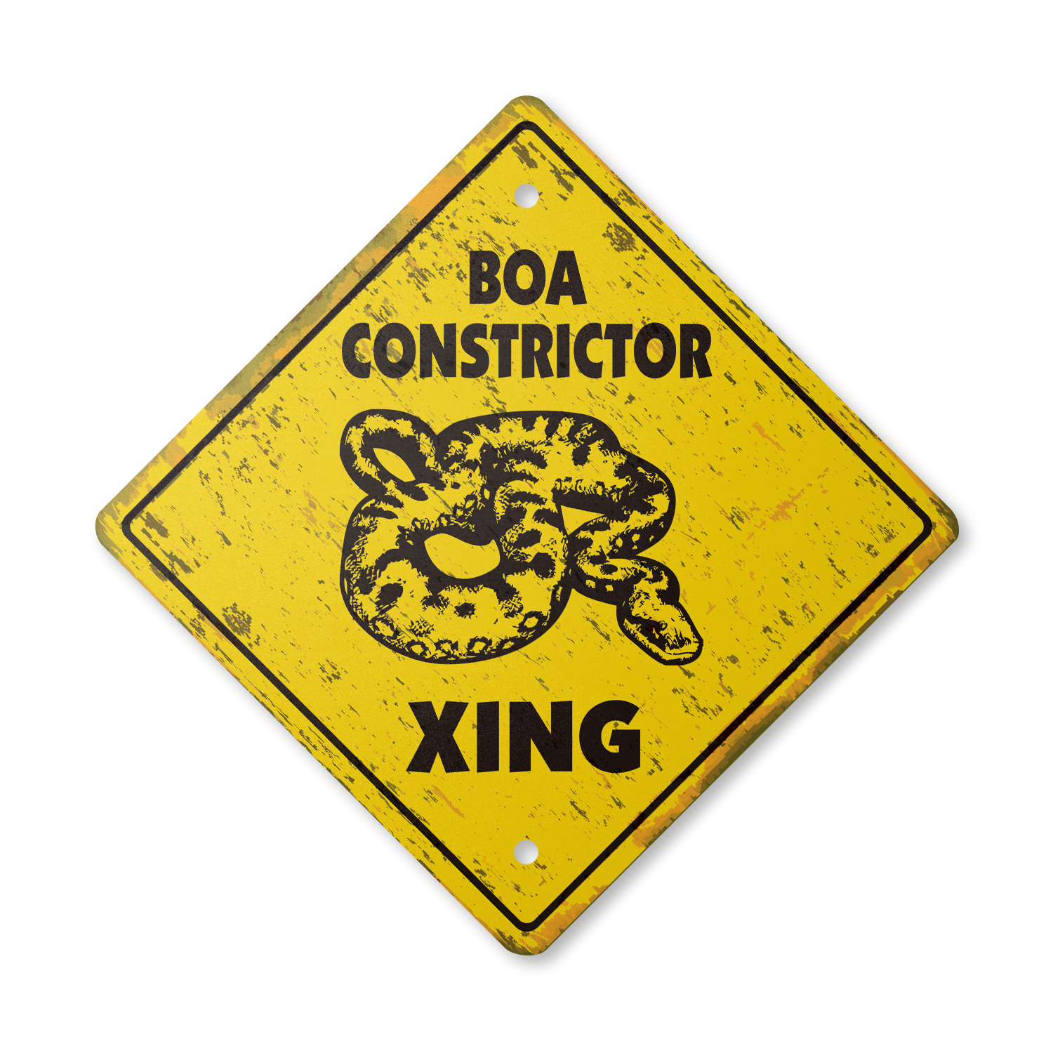 Boa Vintage Crossing Sign Zone Xing | Indoor/Outdoor Plastic | 17" Tall ...