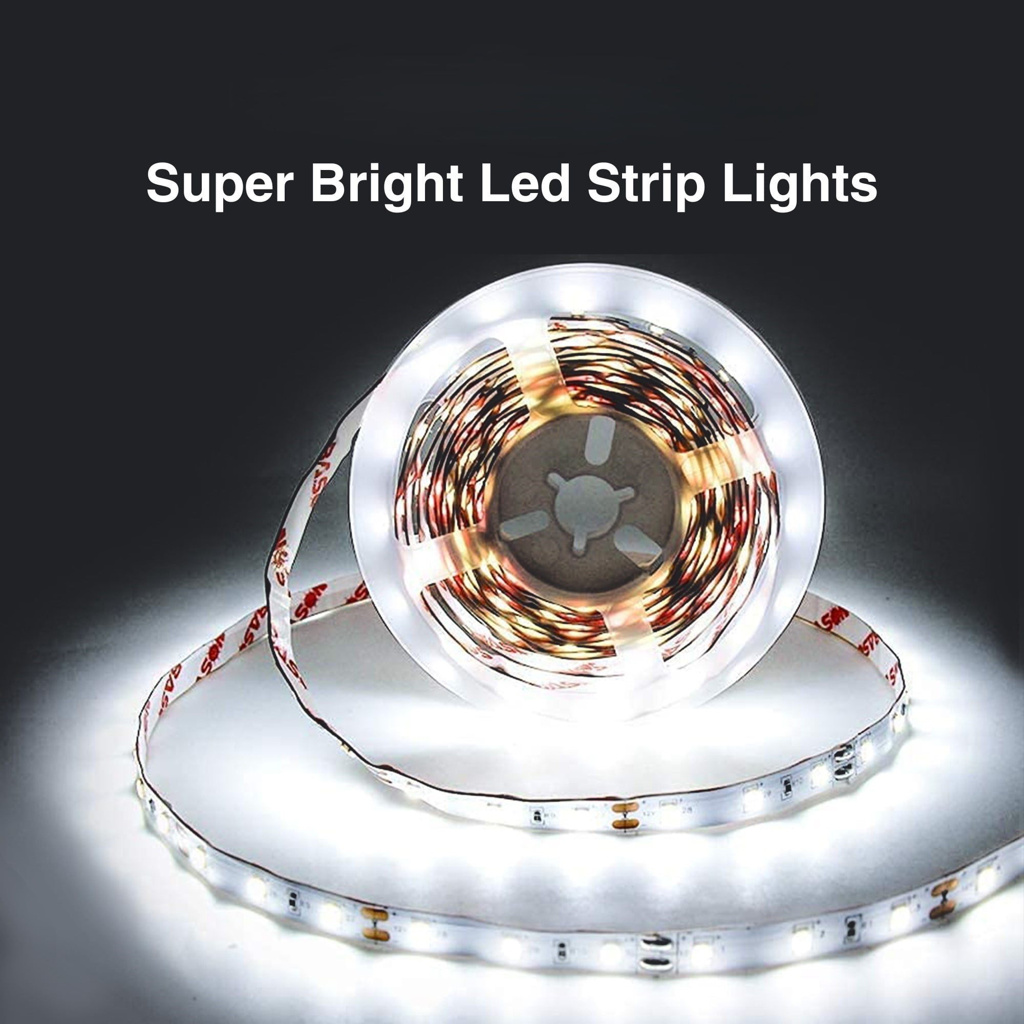 Boahaus LED Light Strip for Indoor Use, White Plastic, 16.4 ft ...