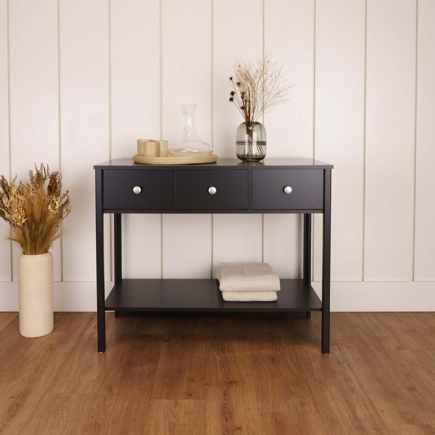 Boahaus Pierrefort Modern Black Console Table for Living Room - Walmart.com