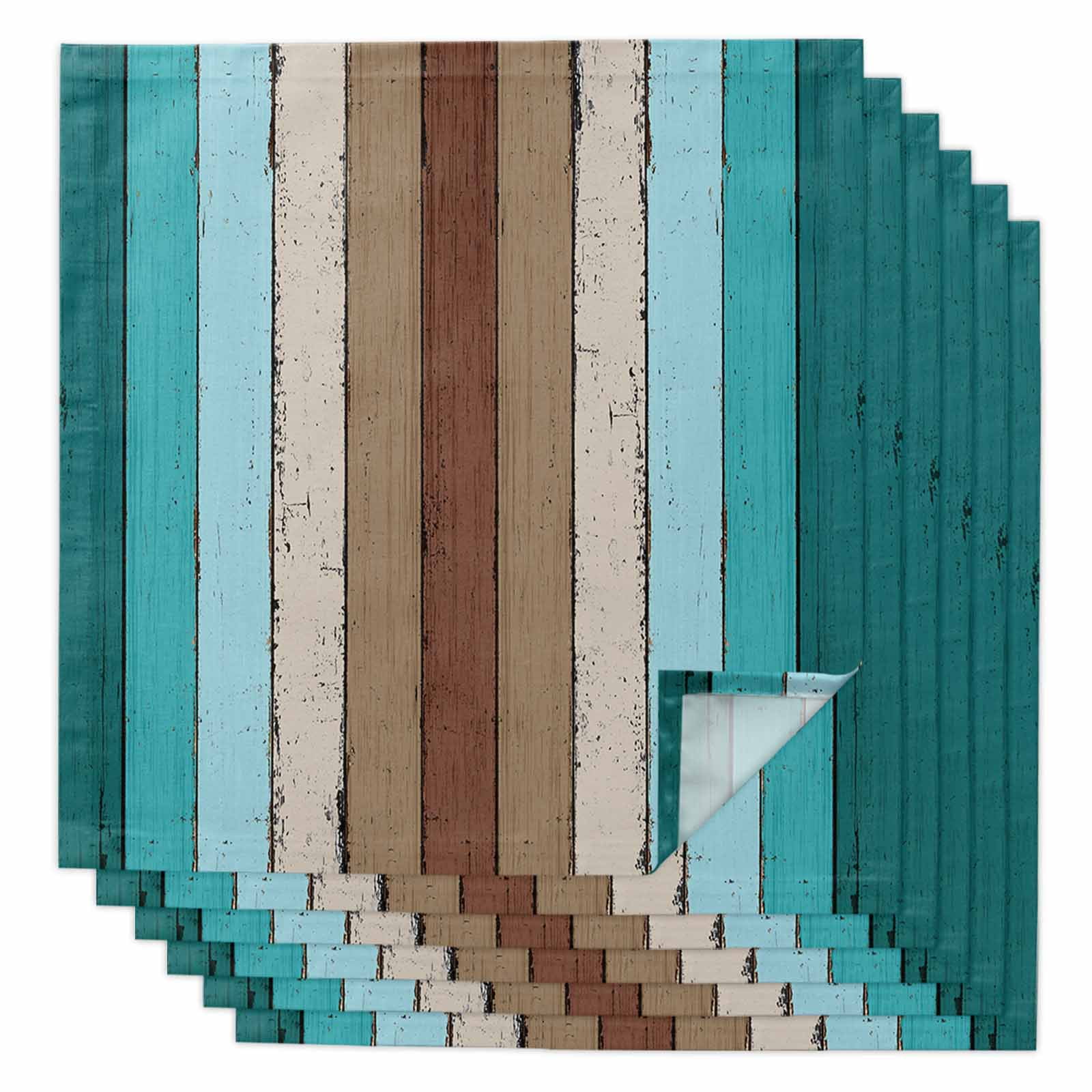 Boanket Aqua Teal Cloth Napkins Set of 6, Holiday Napkins for Baby ...