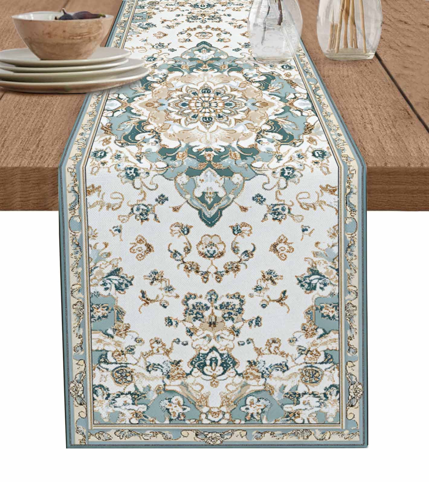 Boanket Boho Aztec Table Runner - 70 Inch Long, Kitchen Dining Table ...