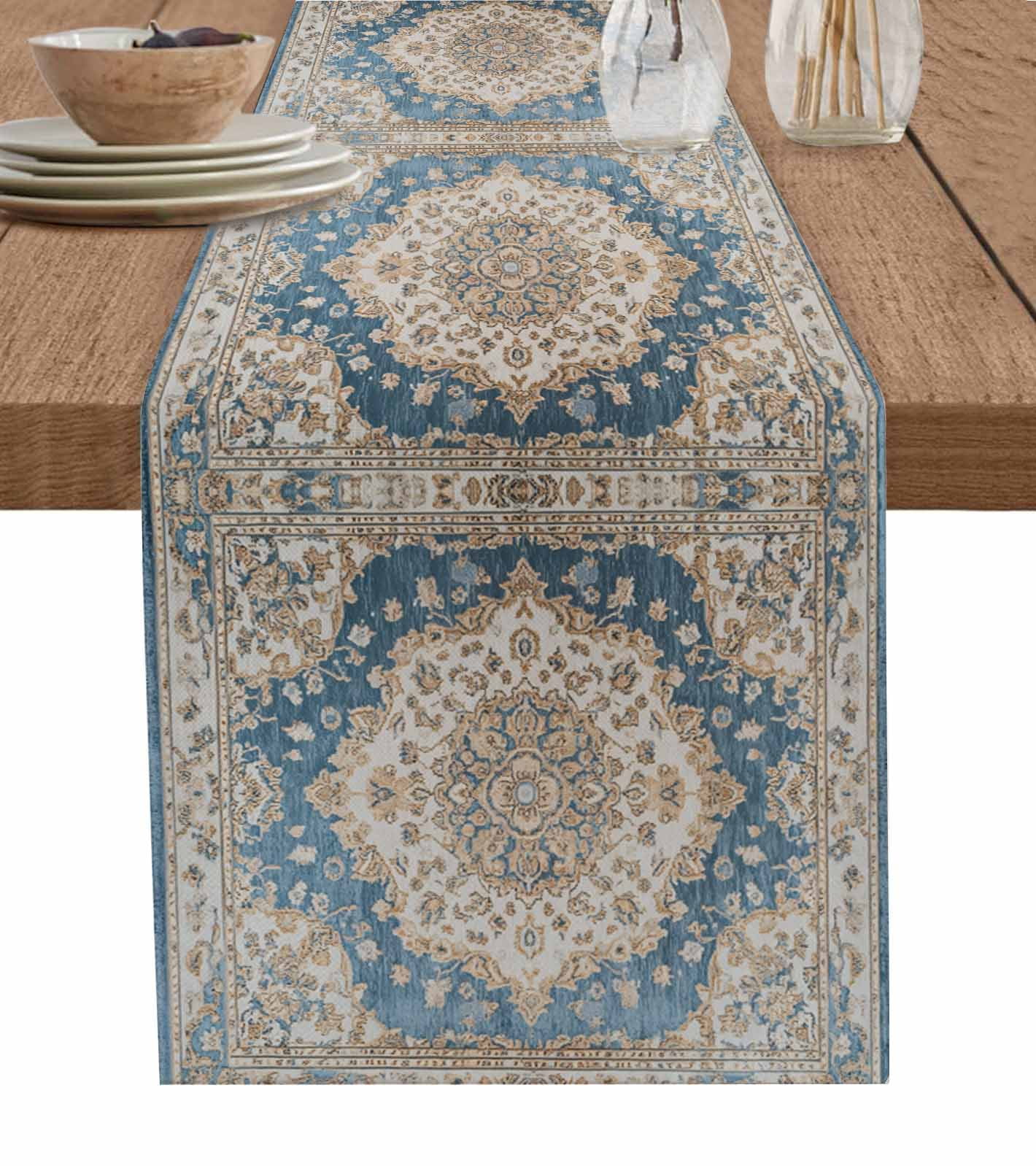 Boanket Boho Southwest Table Runner - 70 Inch Long, Kitchen Dining ...