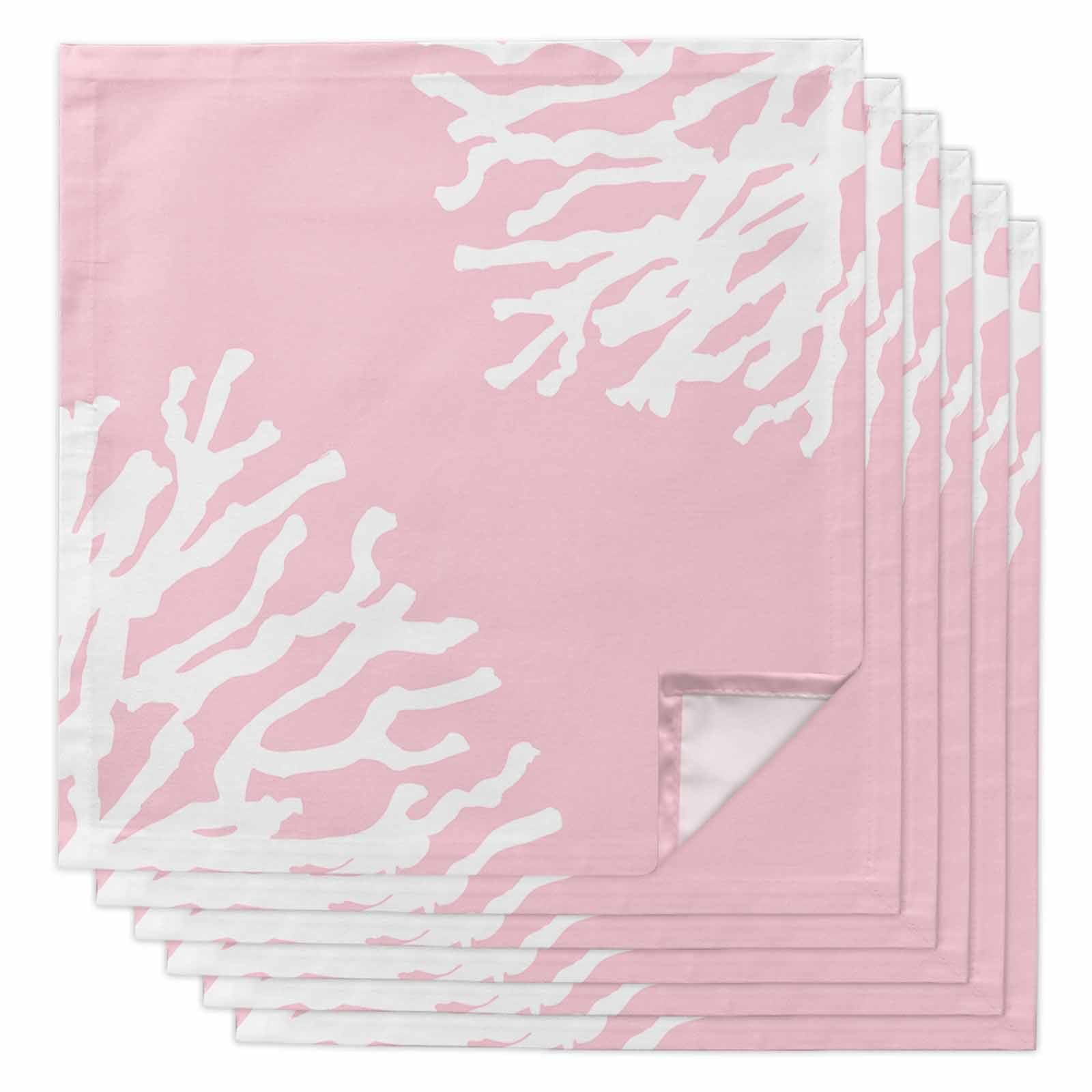Boanket Coral Pink Cloth Napkins Set of 6, Holiday Napkins for Baby ...