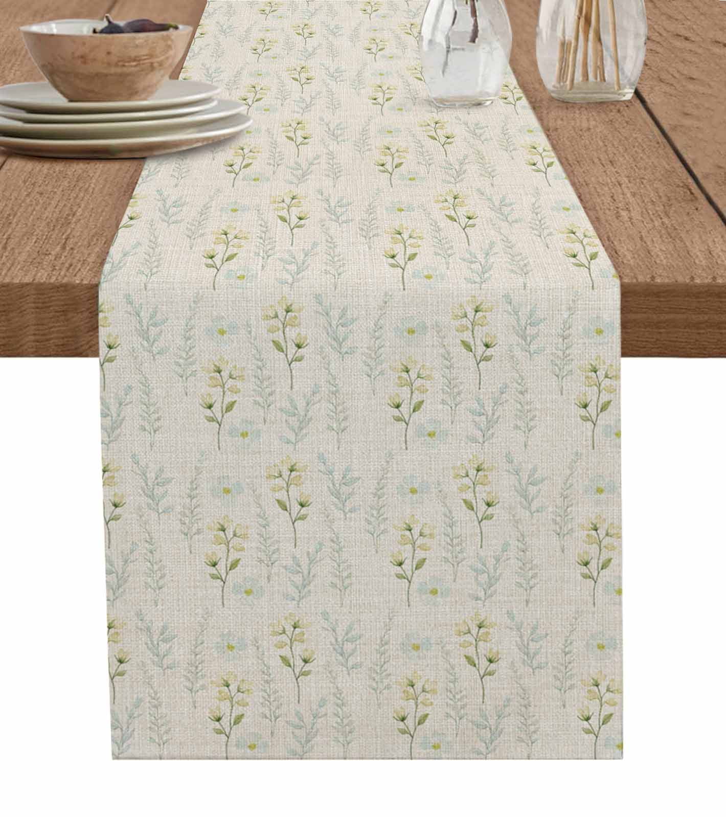 Boanket Elegant Floral Table Runner - 70 Inch Long, Kitchen Dining ...