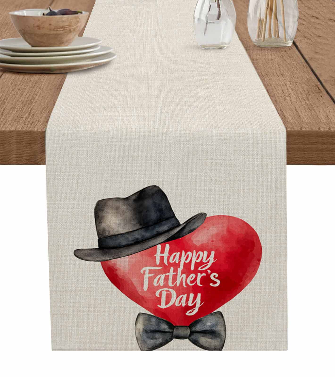 Boanket Happy Father's Day Table Runner - 90 Inch Long, Kitchen Dining ...