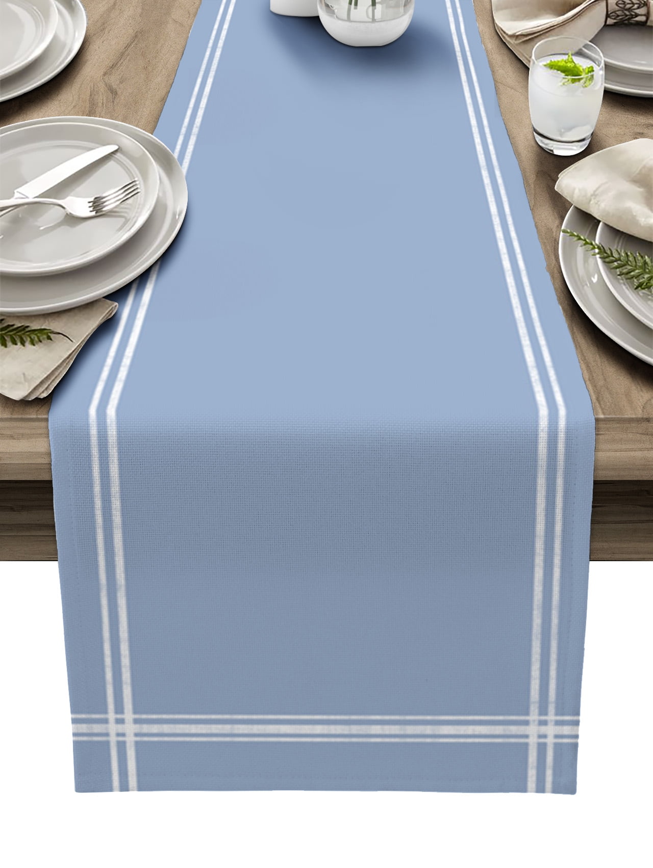Boanket Lighting Blue Solid, Table Runner - 90 Inch Long, Kitchen ...