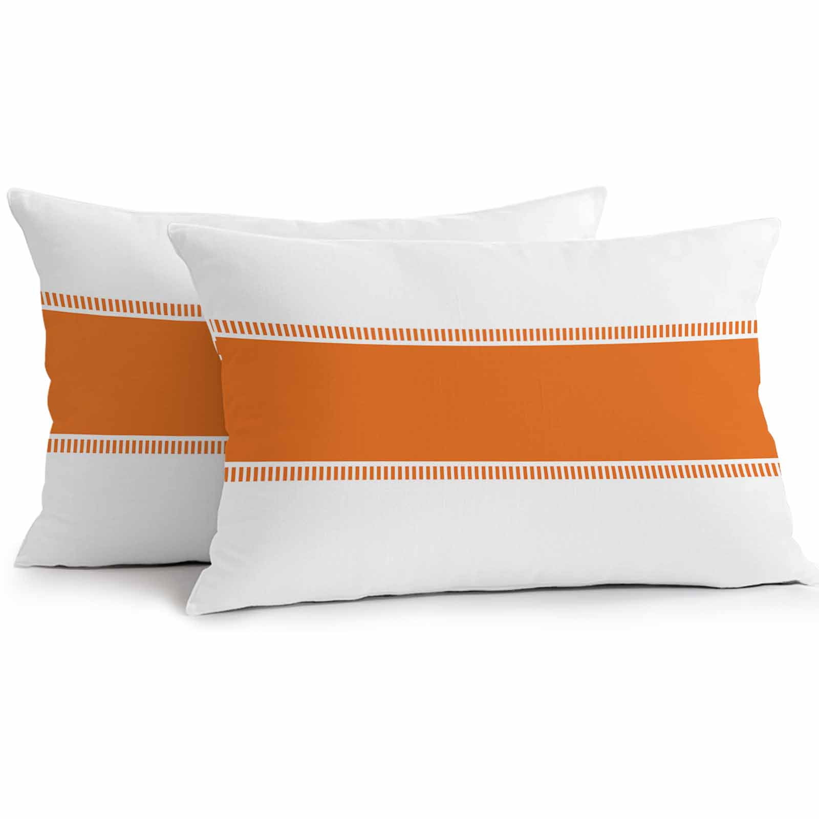 Boanket Lumbar Pillow Covers 12 x 20 Inches, Orange Solid Color Texture ...