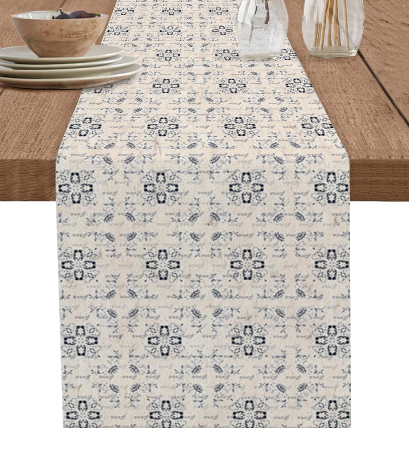 Boanket Middle Century Table Runner - 36 Inch Long, Kitchen Dining ...
