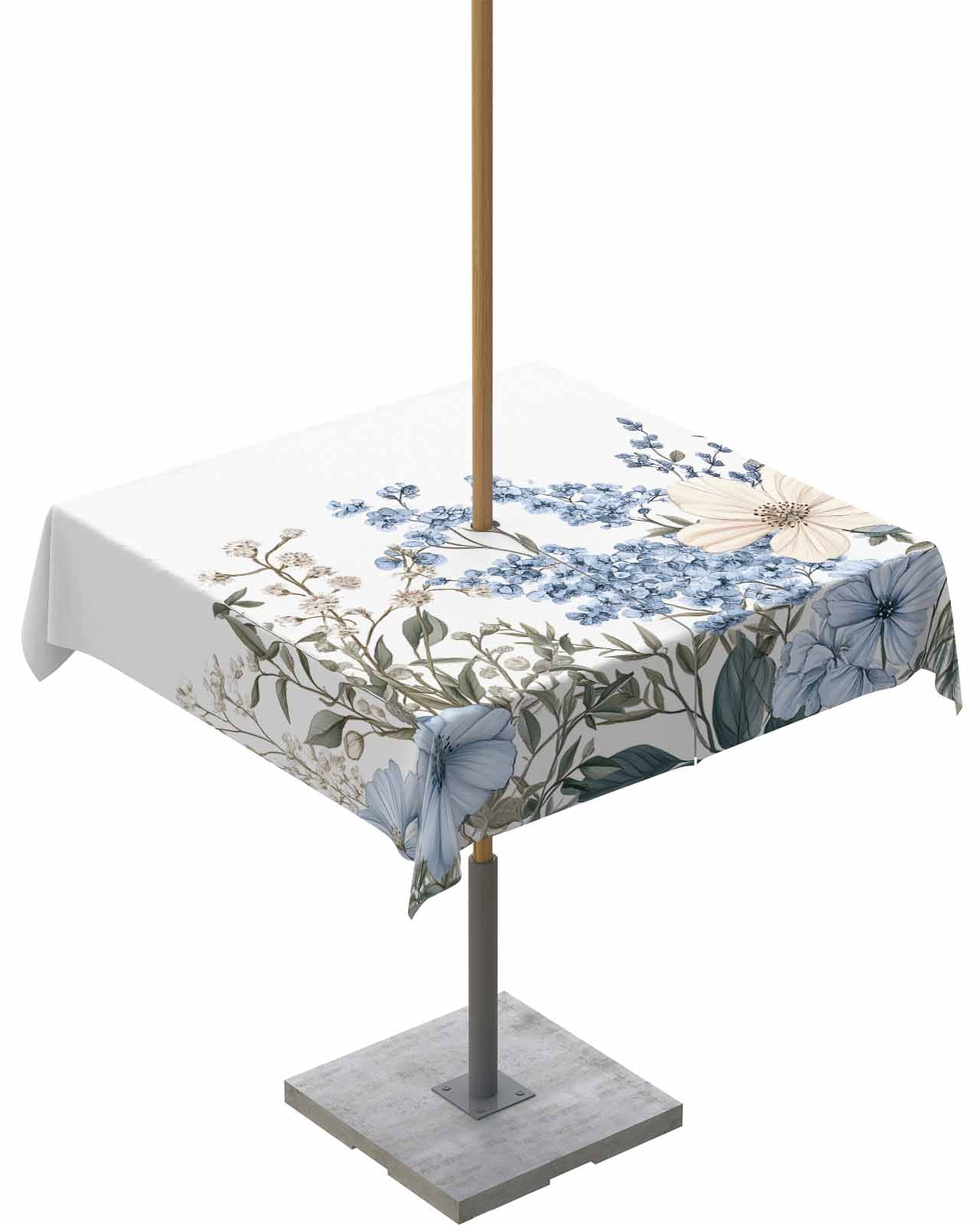 Boanket Outdoor Tablecloth with Umbrella Hole for Patio/Picnic/Party ...