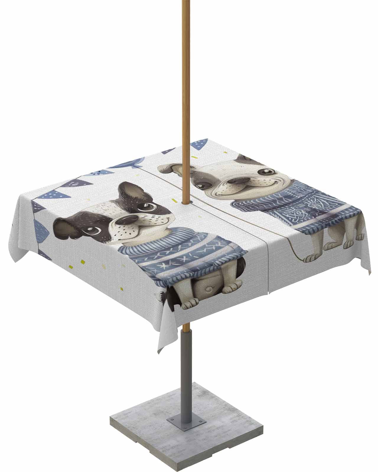 Boanket Outdoor Tablecloth with Umbrella Hole for Patio/Picnic/Party ...