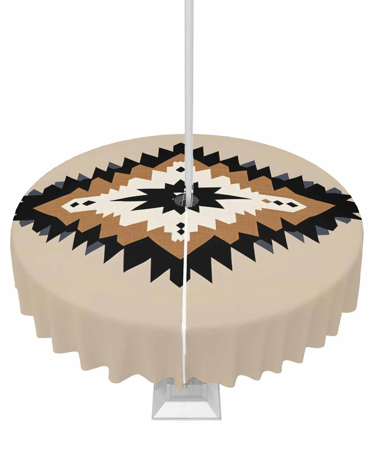 Boanket Outdoor Tablecloth with Umbrella Hole for Patio/Picnic/Party ...