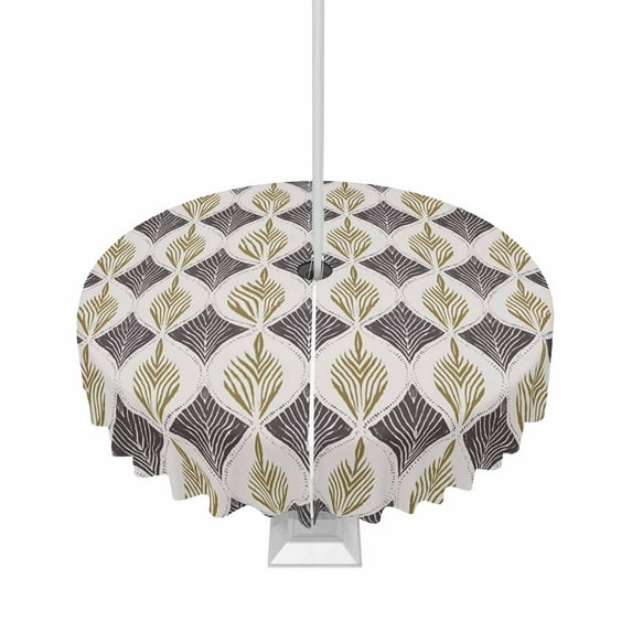 Boanket Outdoor Tablecloth with Umbrella Hole for Patio/Picnic/Party ...