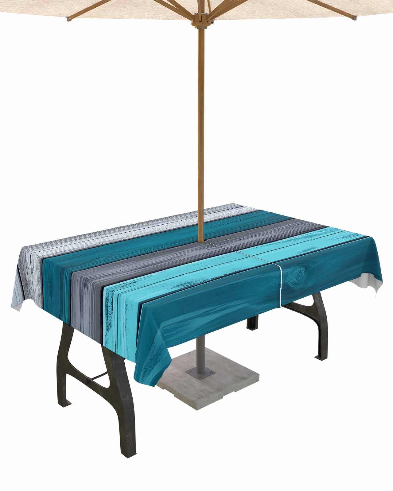 Boanket Outdoor Tablecloth with Umbrella Hole for Patio/Picnic/Party ...