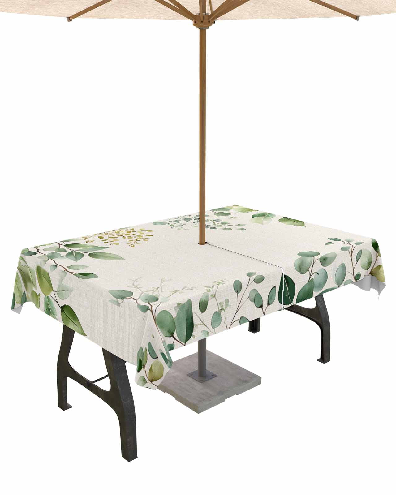 Boanket Outdoor Tablecloth with Umbrella Hole for Patio/Picnic/Party ...