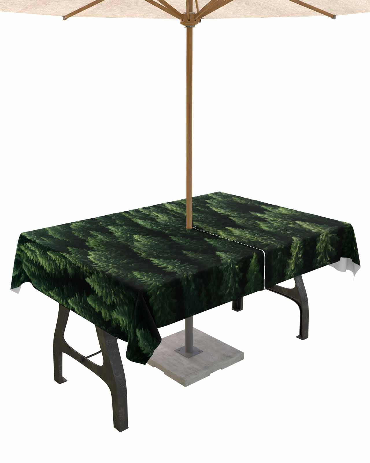 Boanket Outdoor Tablecloth with Umbrella Hole for Patio/Picnic/Party ...