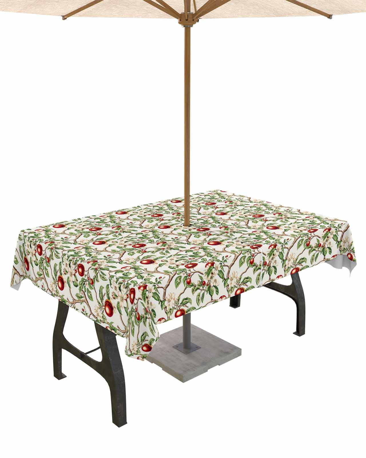 Boanket Outdoor Tablecloth with Umbrella Hole for Patio/Picnic/Party ...