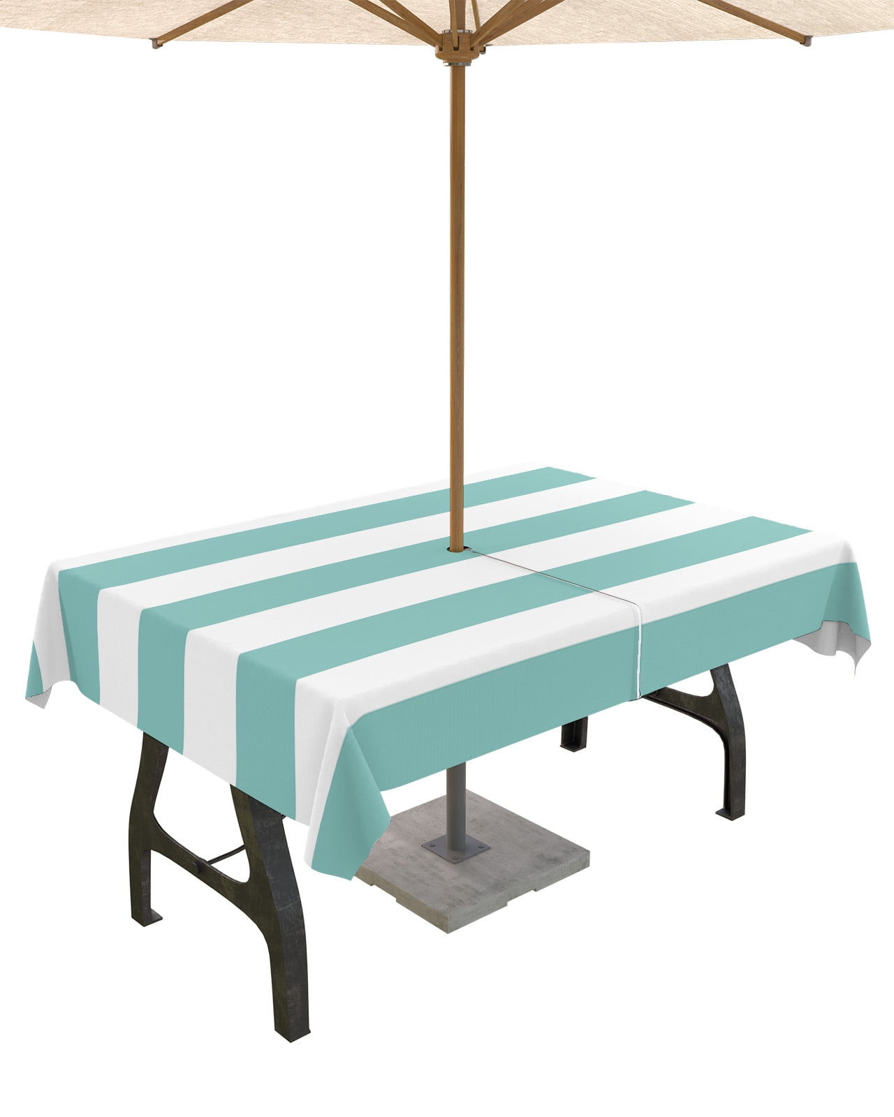 Boanket Outdoor Tablecloth with Umbrella Hole for Patio/Picnic/Party ...