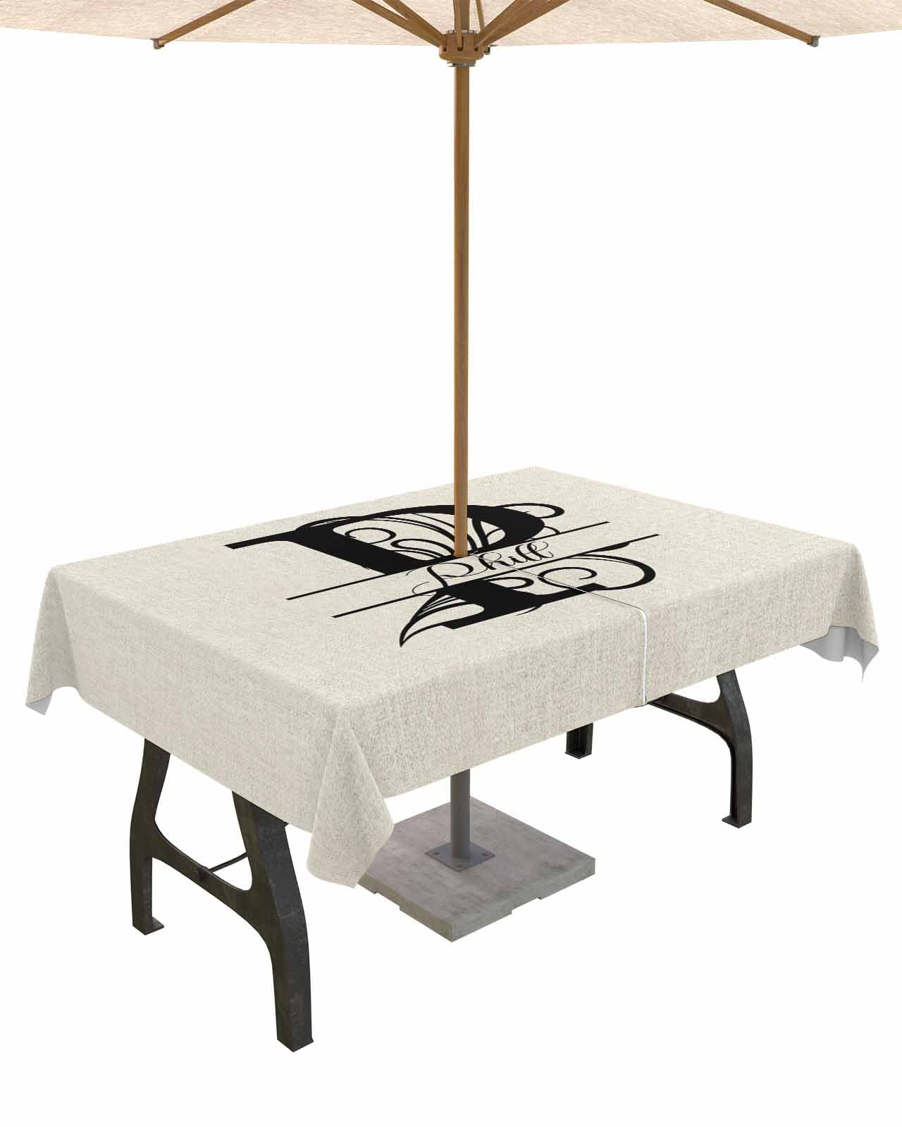 Boanket Outdoor Tablecloth with Umbrella Hole for Patio/Picnic/Party ...