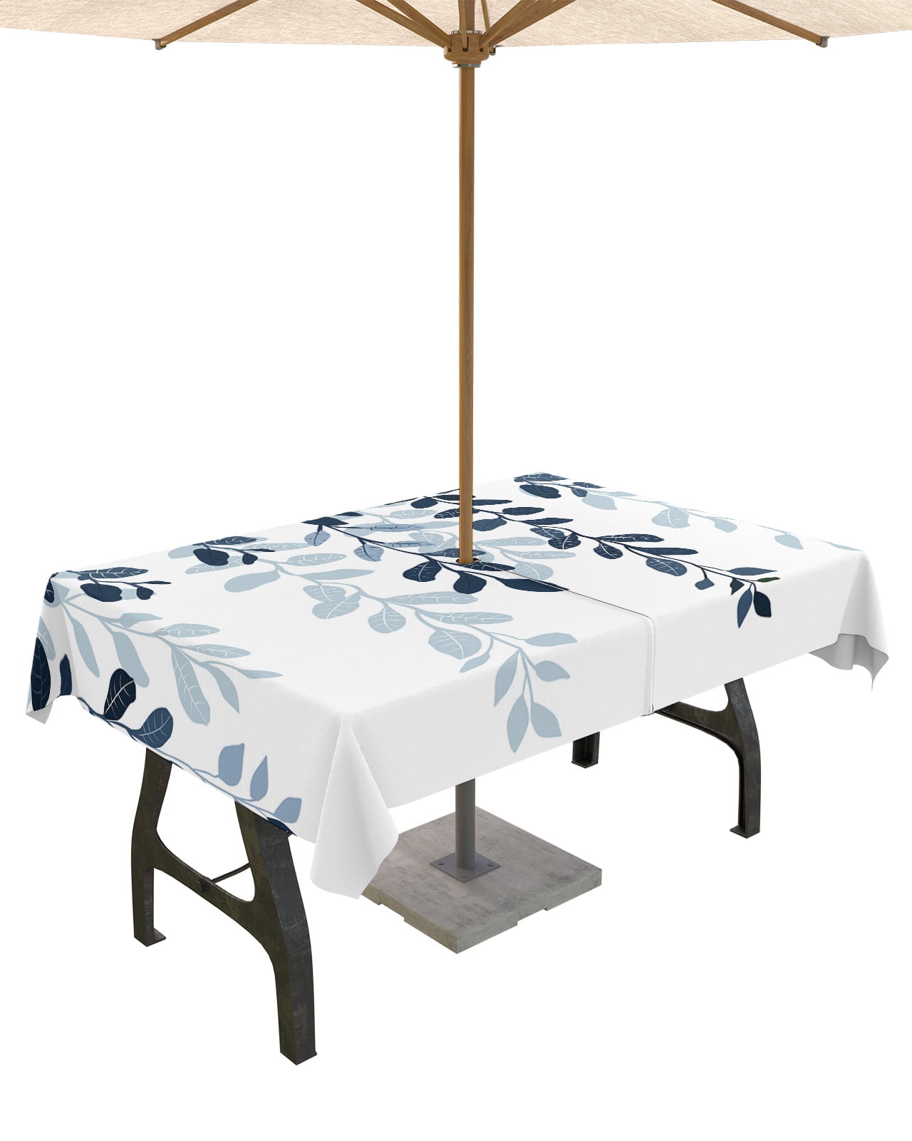 Boanket Outdoor Tablecloth with Umbrella Hole for Patio/Picnic/Party ...