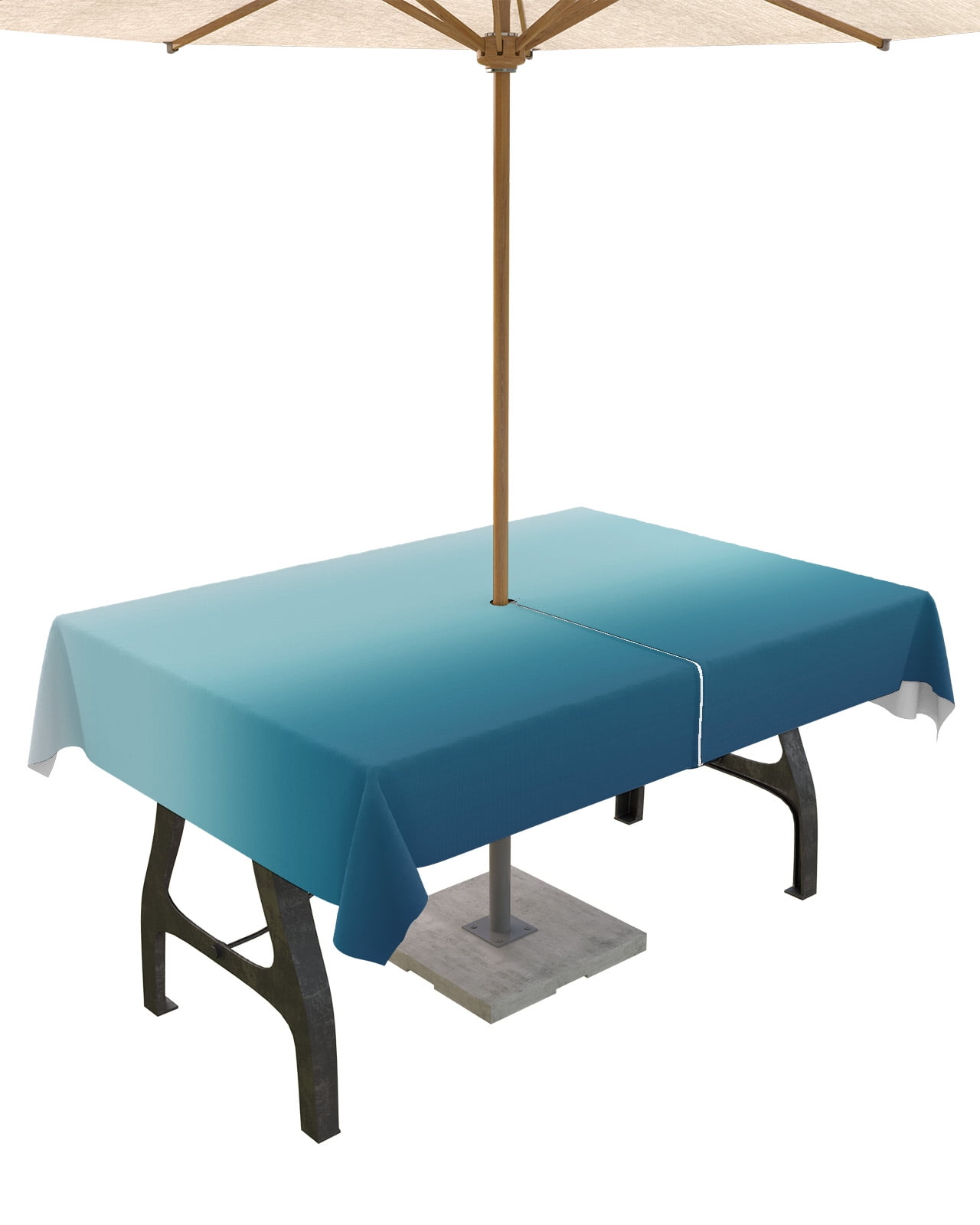 Boanket Outdoor Tablecloth with Umbrella Hole for Patio/Picnic/Party ...