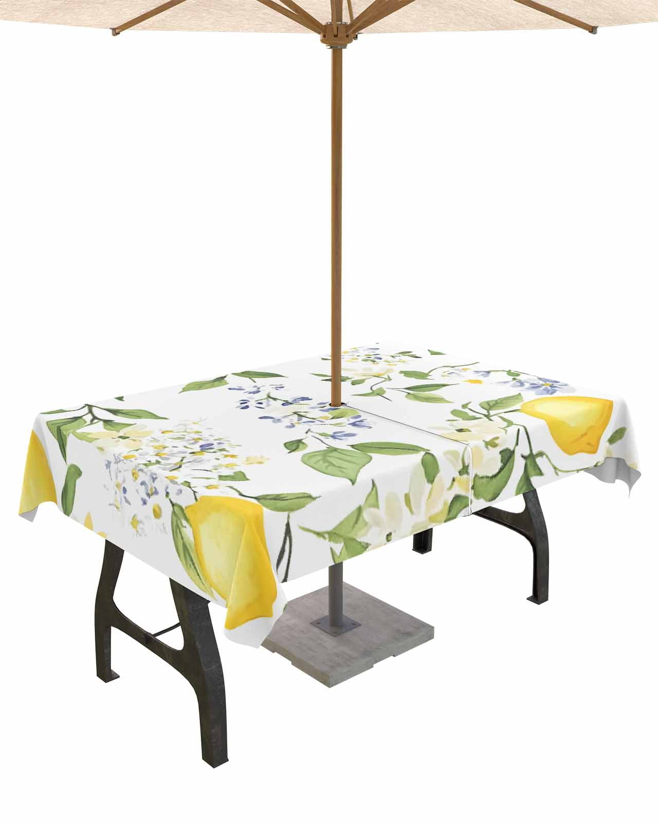 Boanket Outdoor Tablecloth with Umbrella Hole for Patio/Picnic/Party ...
