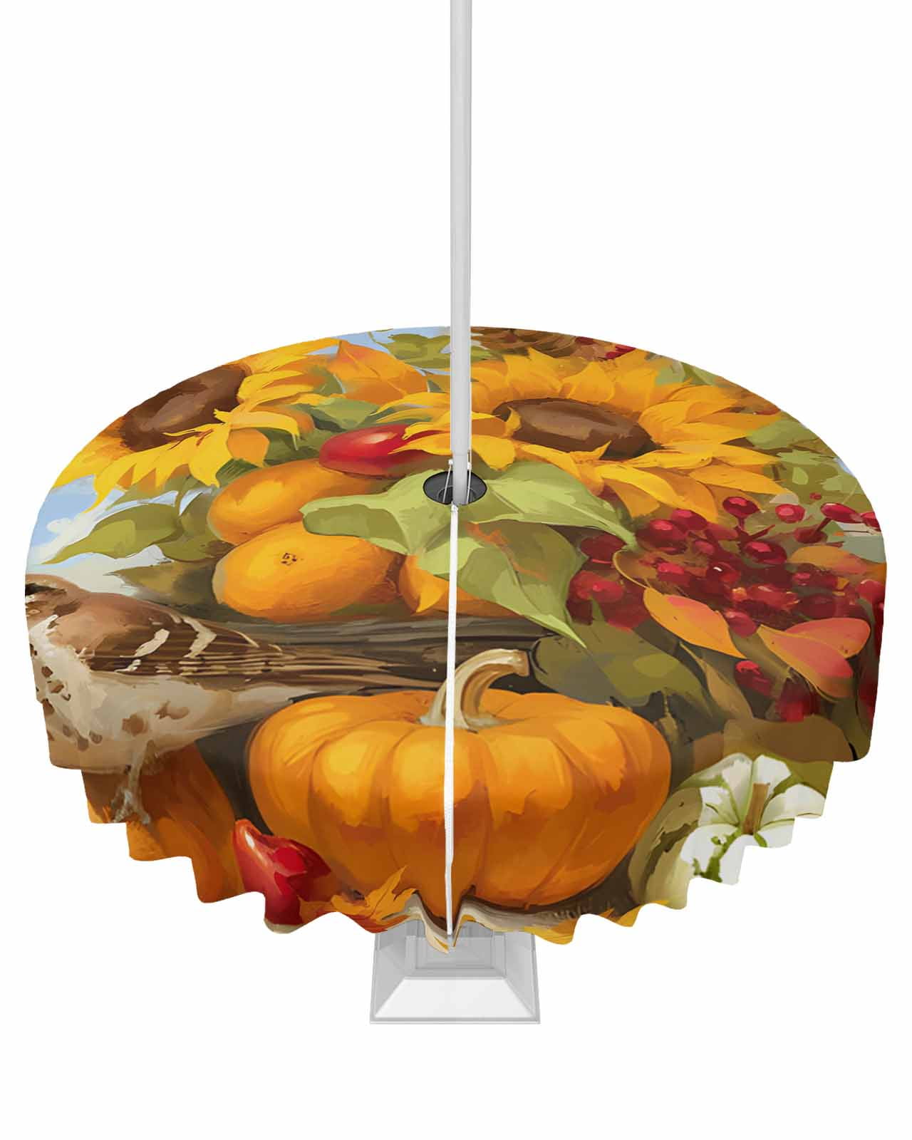 Boanket Outdoor Tablecloth with Umbrella Hole for Patio/Picnic/Party ...