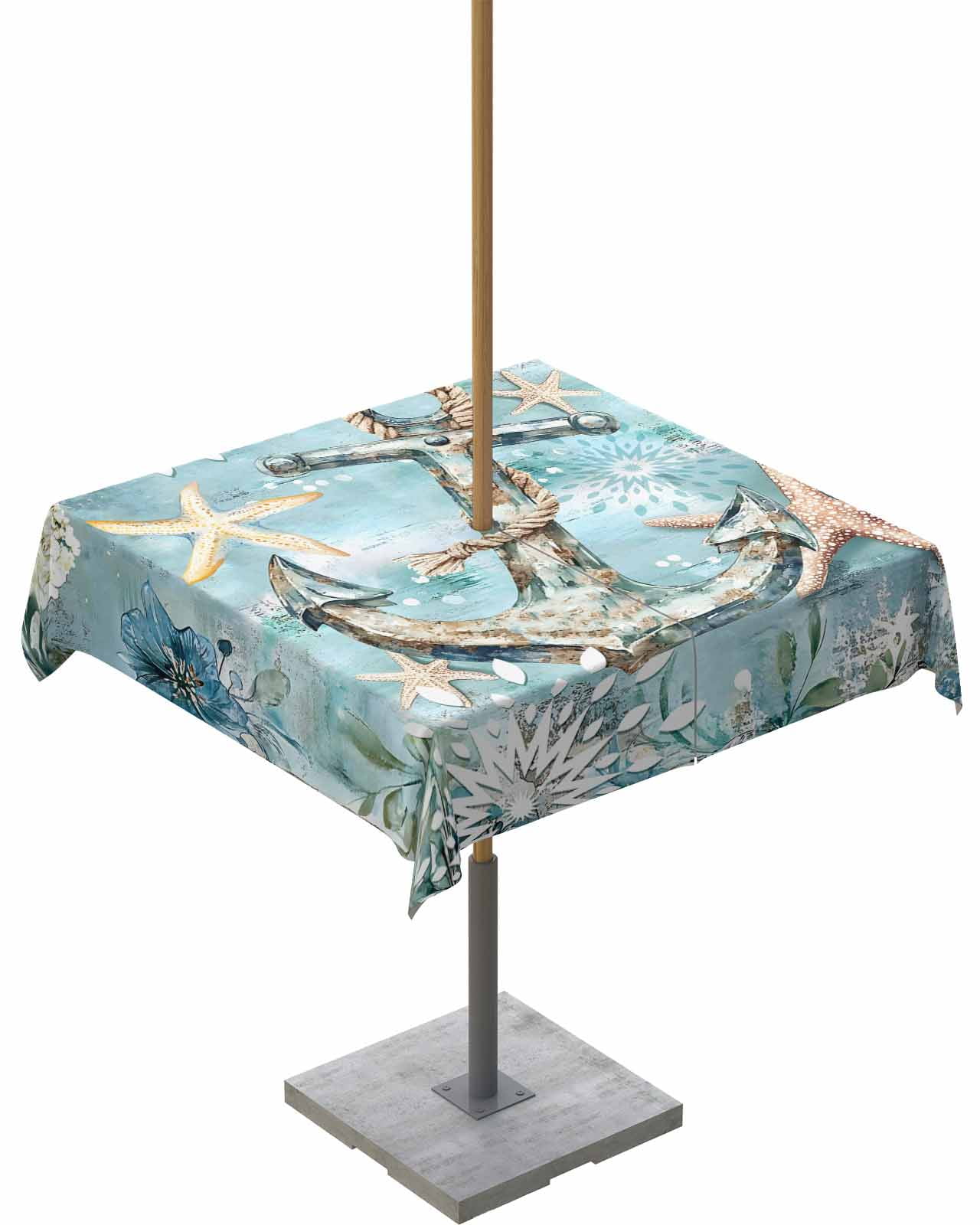 Boanket Outdoor Tablecloth with Umbrella Hole for Patio/Picnic/Party ...