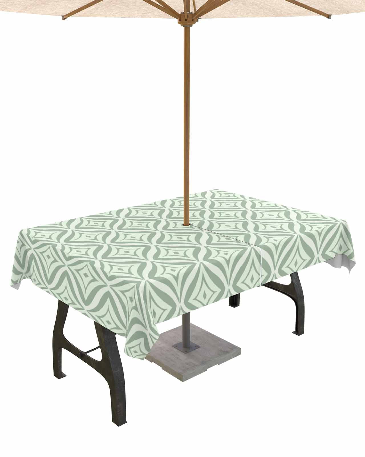 Boanket Outdoor Tablecloth with Umbrella Hole for Patio/Picnic/Party ...