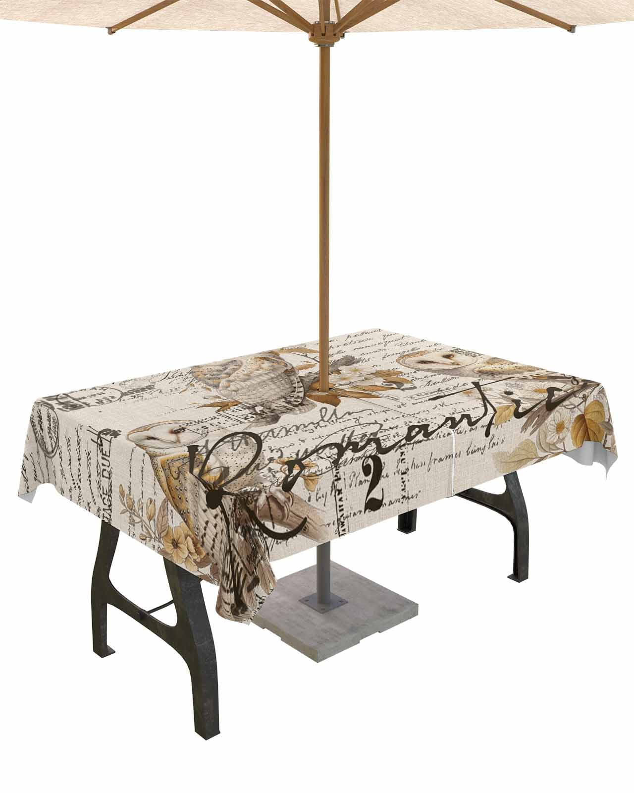 Boanket Outdoor Tablecloth with Umbrella Hole for Patio/Picnic/Party ...