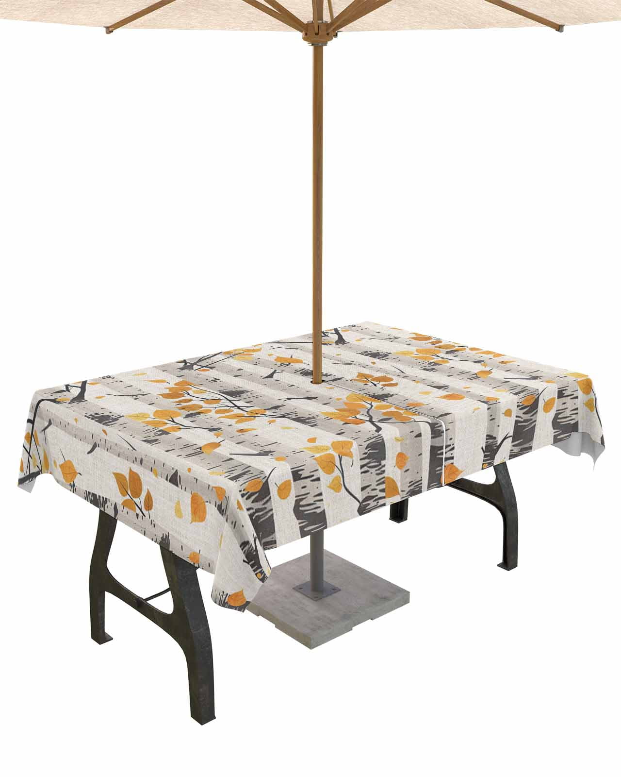 Boanket Outdoor Tablecloth with Umbrella Hole for Patio/Picnic/Party ...