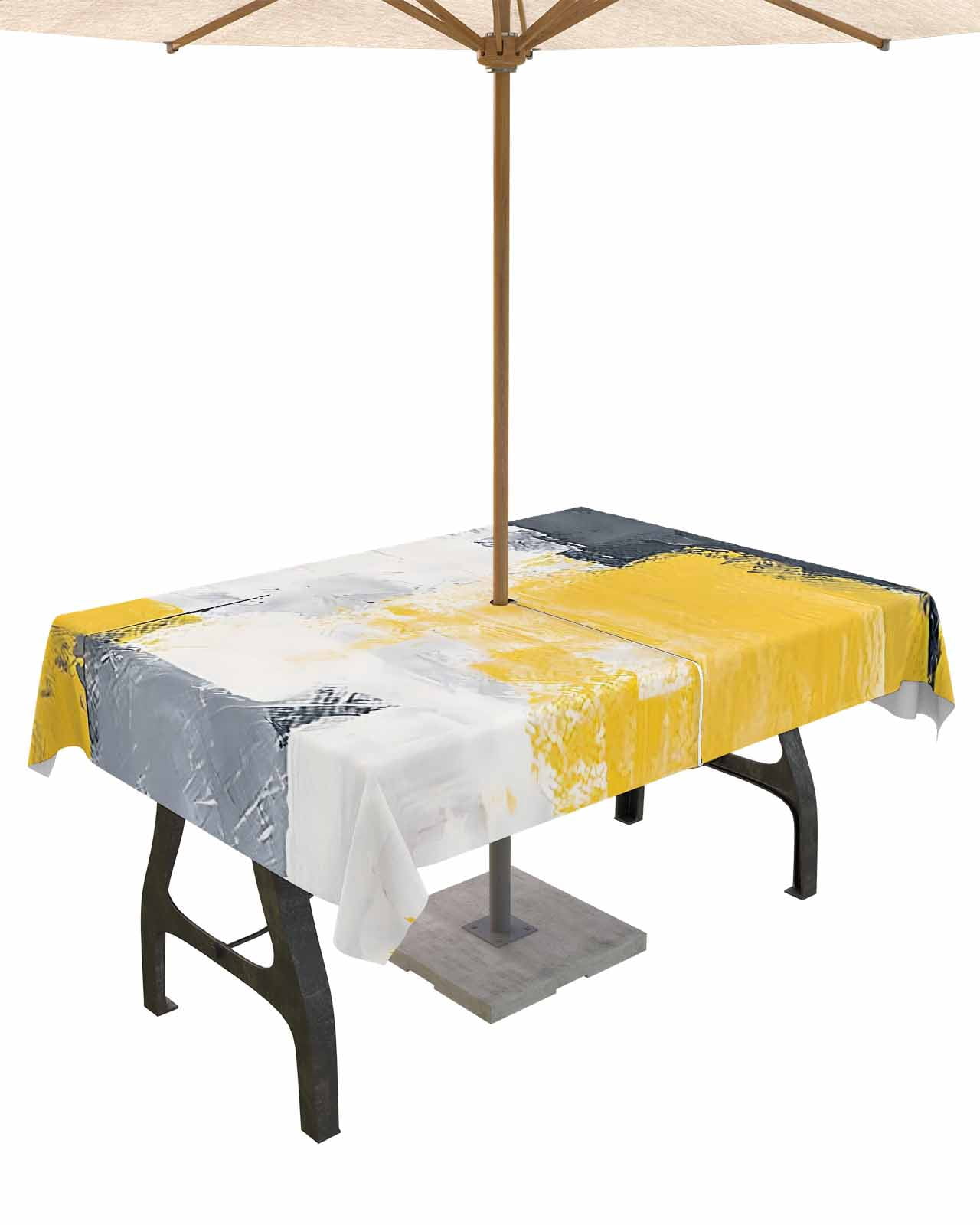 Boanket Outdoor Tablecloth with Umbrella Hole for Patio/Picnic/Party ...