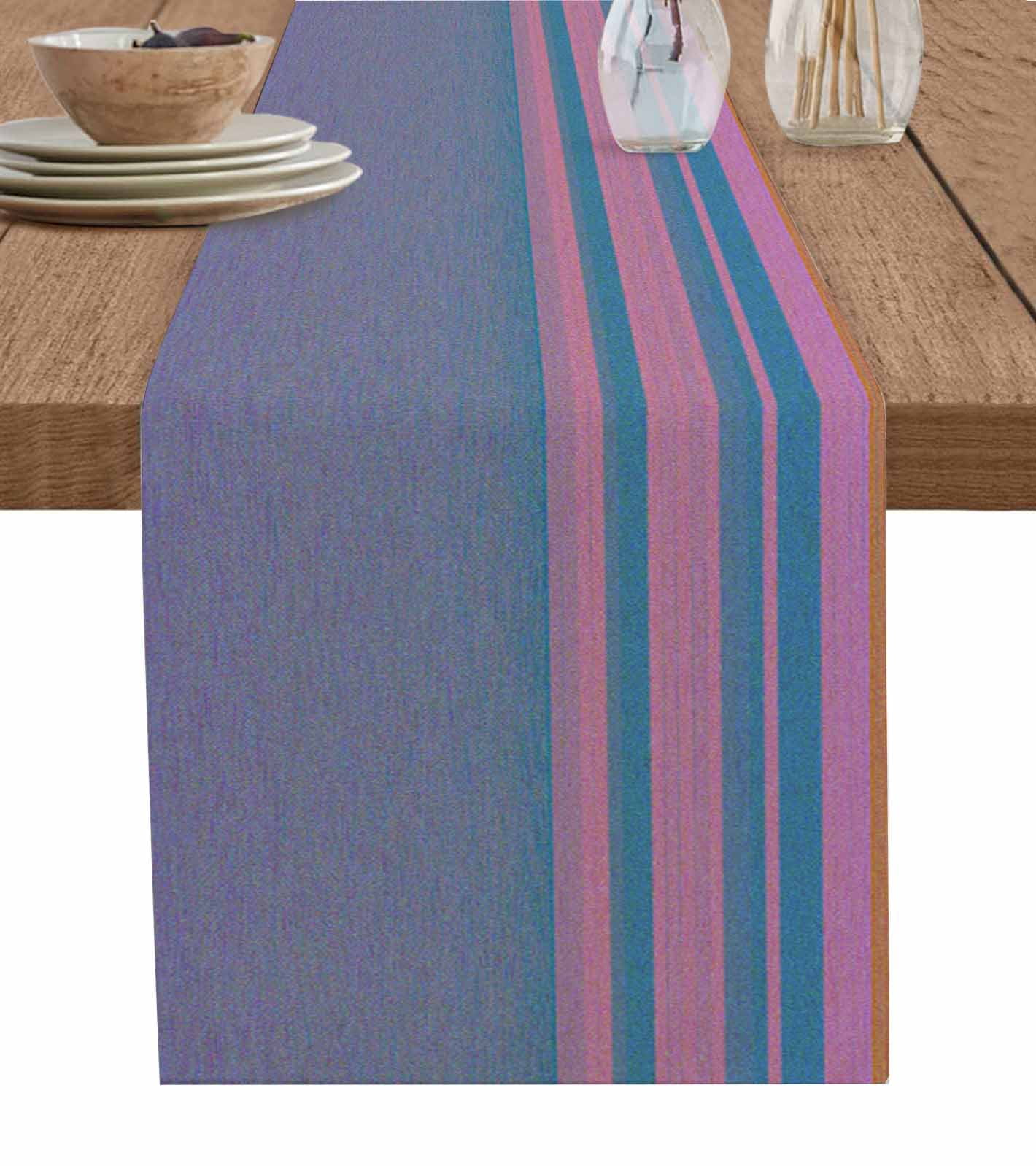 Boanket Pink Blue Ombre Table Runner - 36 Inch Long, Kitchen Dining ...