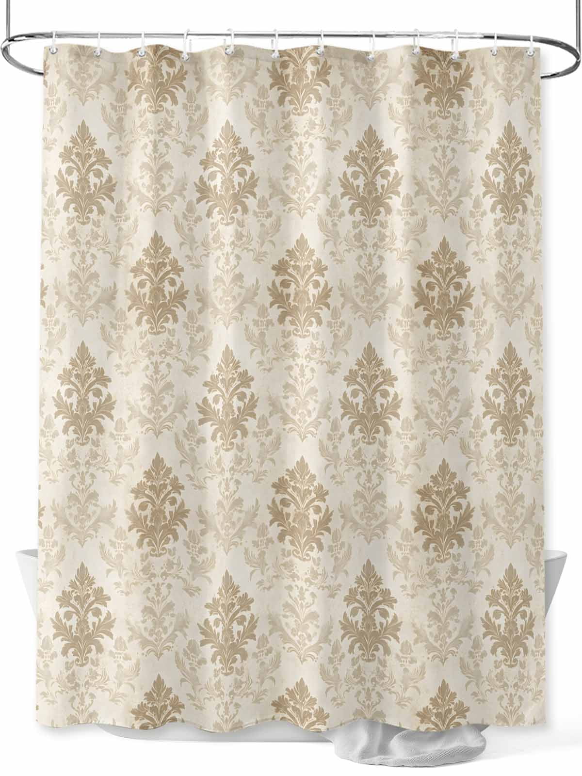 Boanket Polyester Fabric Boho Ethnic Shower Curtain, Brown Neutral ...