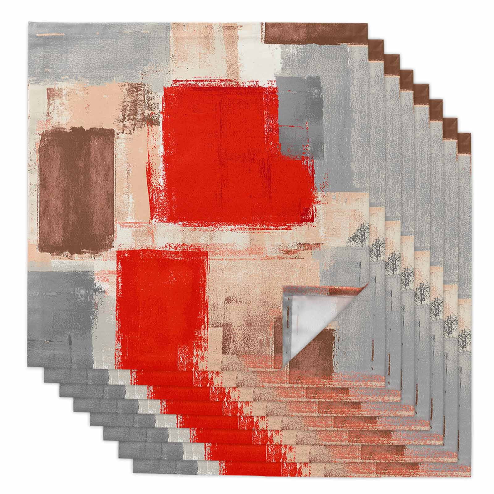 Boanket Red Ombre Cloth Napkins Set of 8, Holiday Napkins for Baby ...