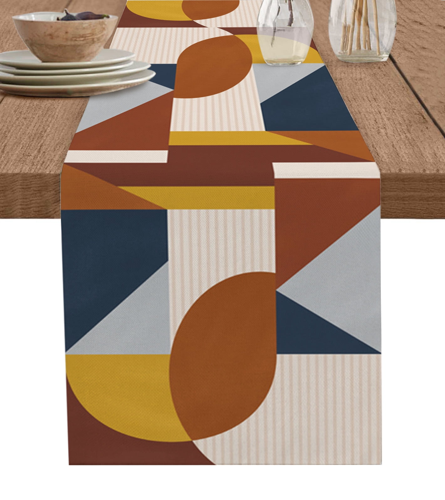 Boanket Retro Modern, Table Runner - 36 Inch Long, Kitchen Dining Table ...