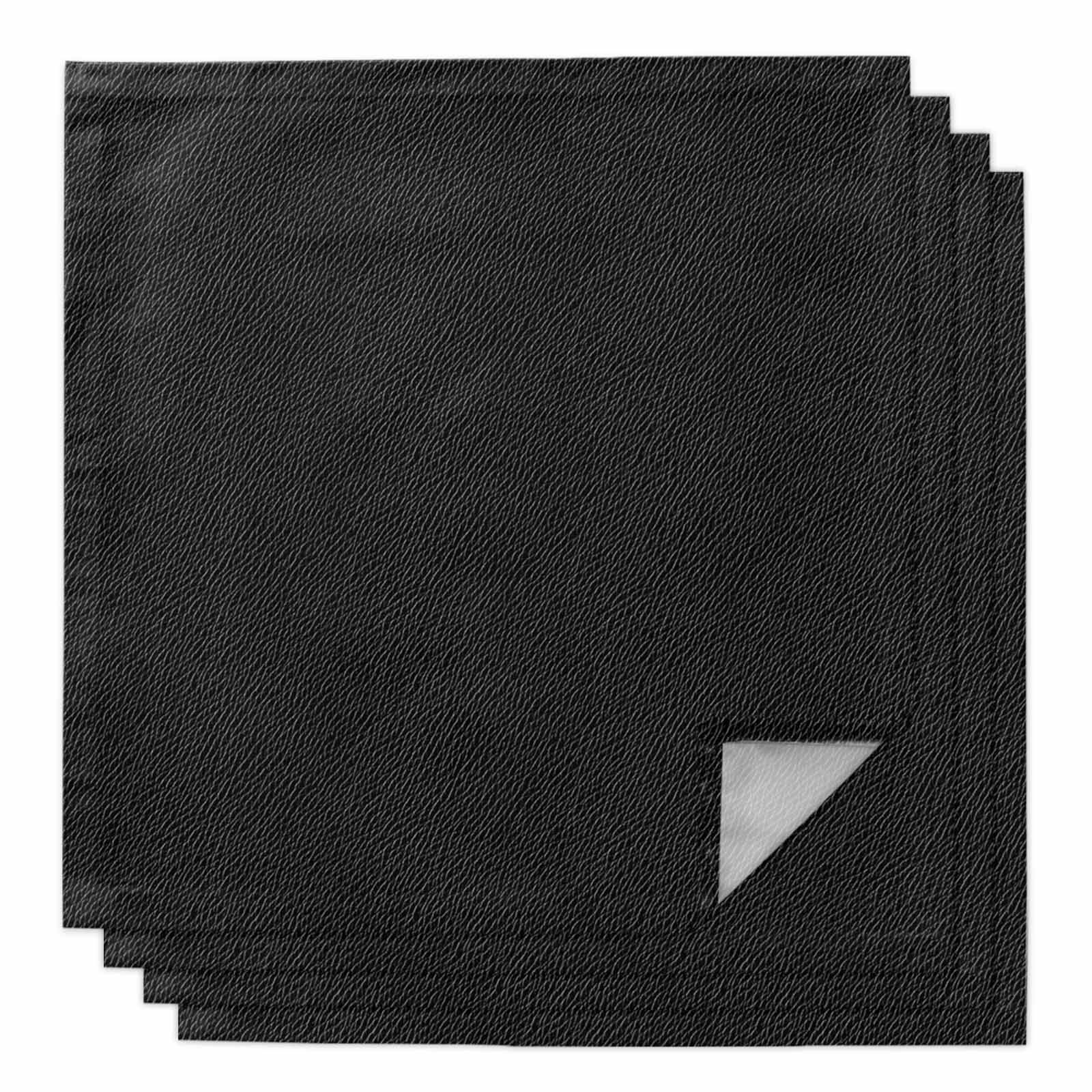 Boanket Solid Black Cloth Napkins Set of 4, Holiday Napkins for Baby ...