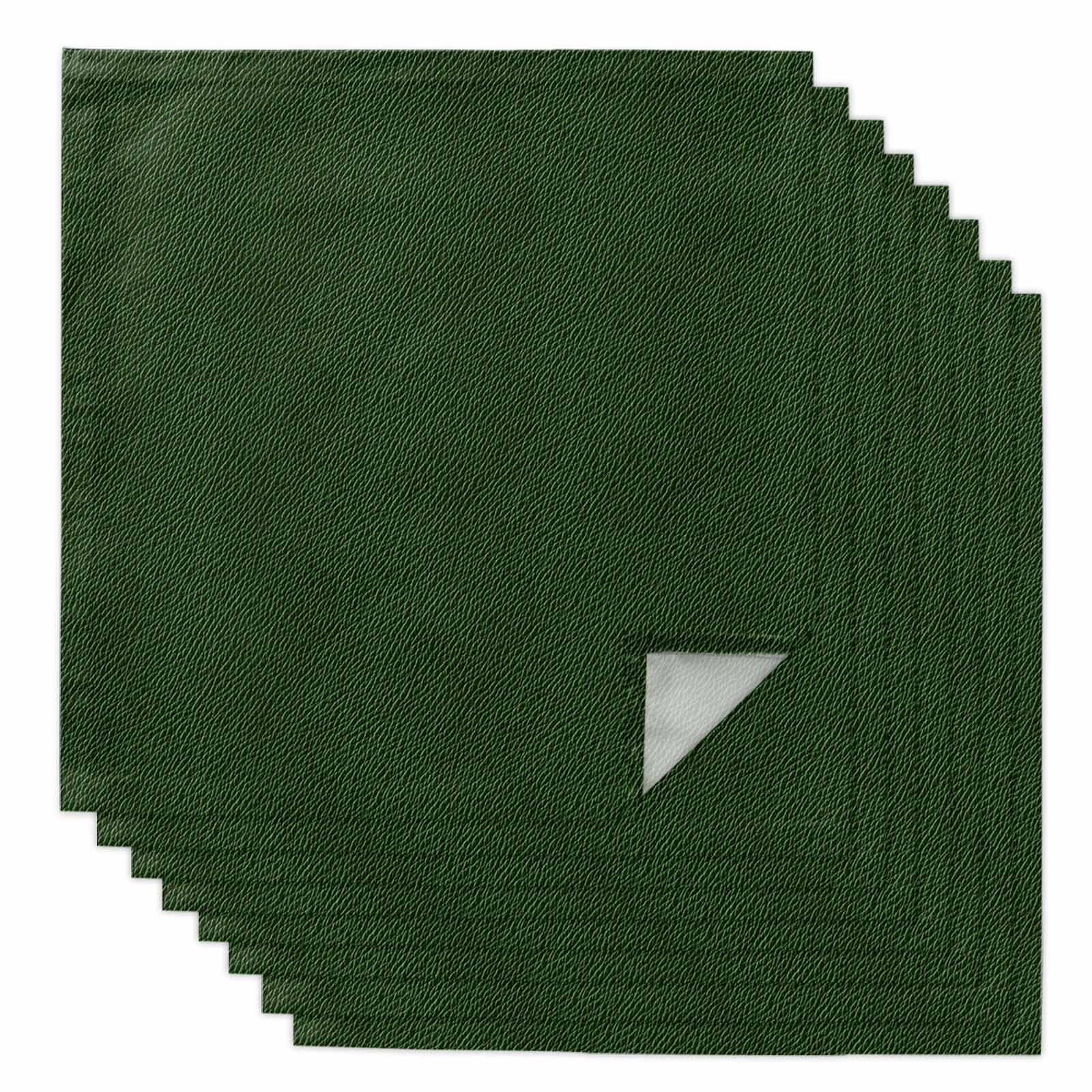Boanket Solid Dark Green Cloth Napkins Set of 8, Holiday Napkins for ...