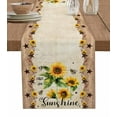 Boanket Sunflower Table Runner - 120 Inch Long, Kitchen Dining Table ...