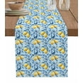 Boanket Yellow Lemon Table Runner - 120 Inch Long, Kitchen Dining Table ...
