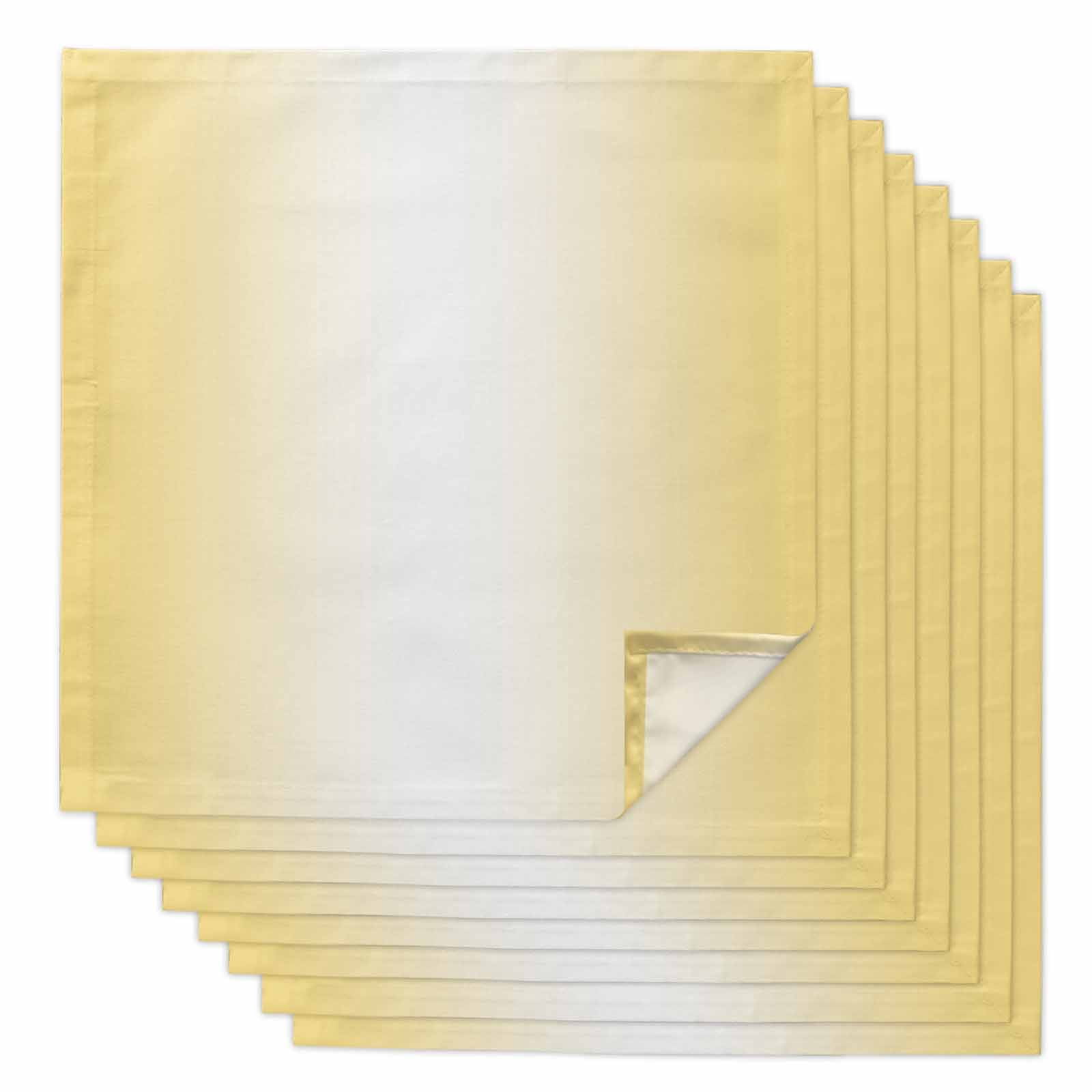 Boanket Yellow Ombre Cloth Napkins Set of 8, Holiday Napkins for Baby ...