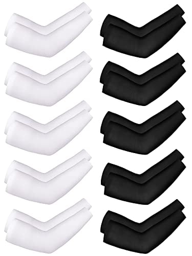 Boao 10 Pairs UV Arm Sleeve for Men Women Cooling Tattoo Cover up ...
