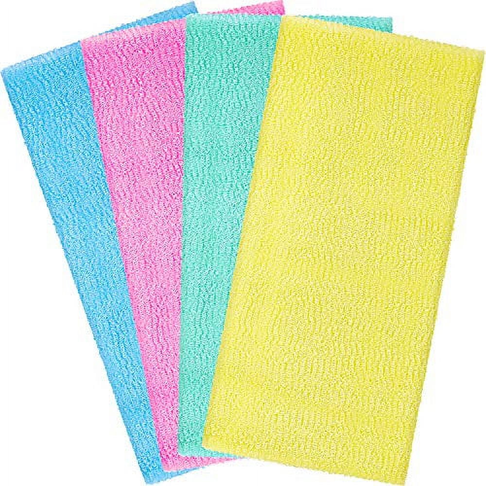 Boao 4 Pieces Beauty Skin Bath Wash Towel Exfoliating Bath Cloth Magic ...