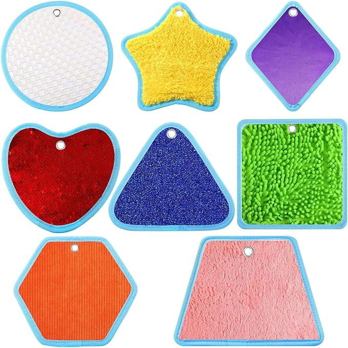 Boao 8 Set Mini Sensory Mats Assorted Textured Play Mat Sensory Mats ...
