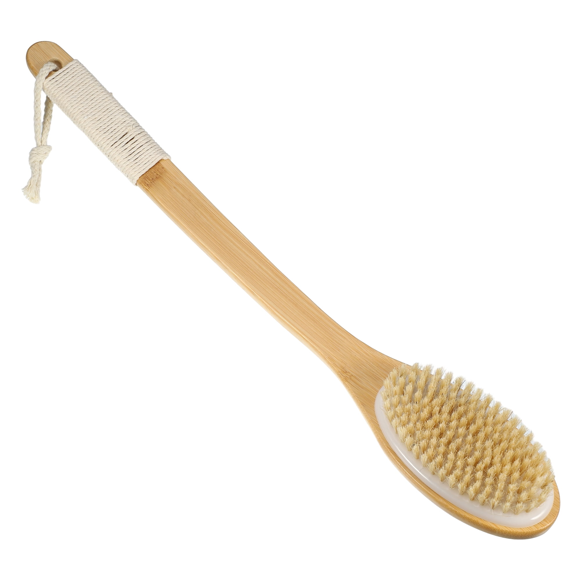 Unique Bargains Soft Dry Brushing Body Brush 18inch Bath Brush Curved ...