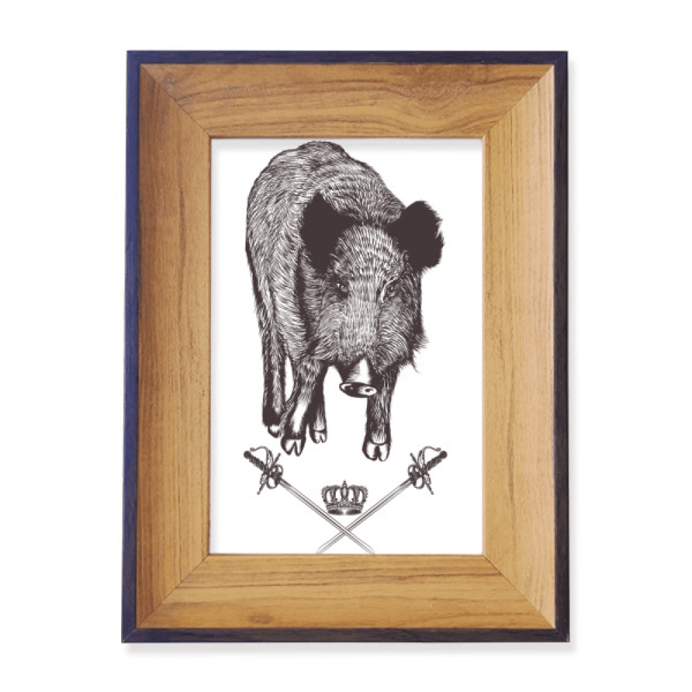 Boar Crown Animal Baroque Style Photo Frame Exhibition Display Art ...