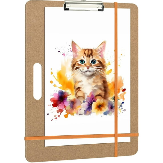 Board 13x17 Sketch Board with Handle, Portable Wooden Art Clipboard ...
