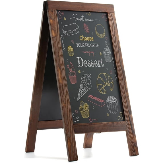 Board 40"x20" Solid Pine Wood Rustic Brown,Chalk Board Sign Board,Board ...